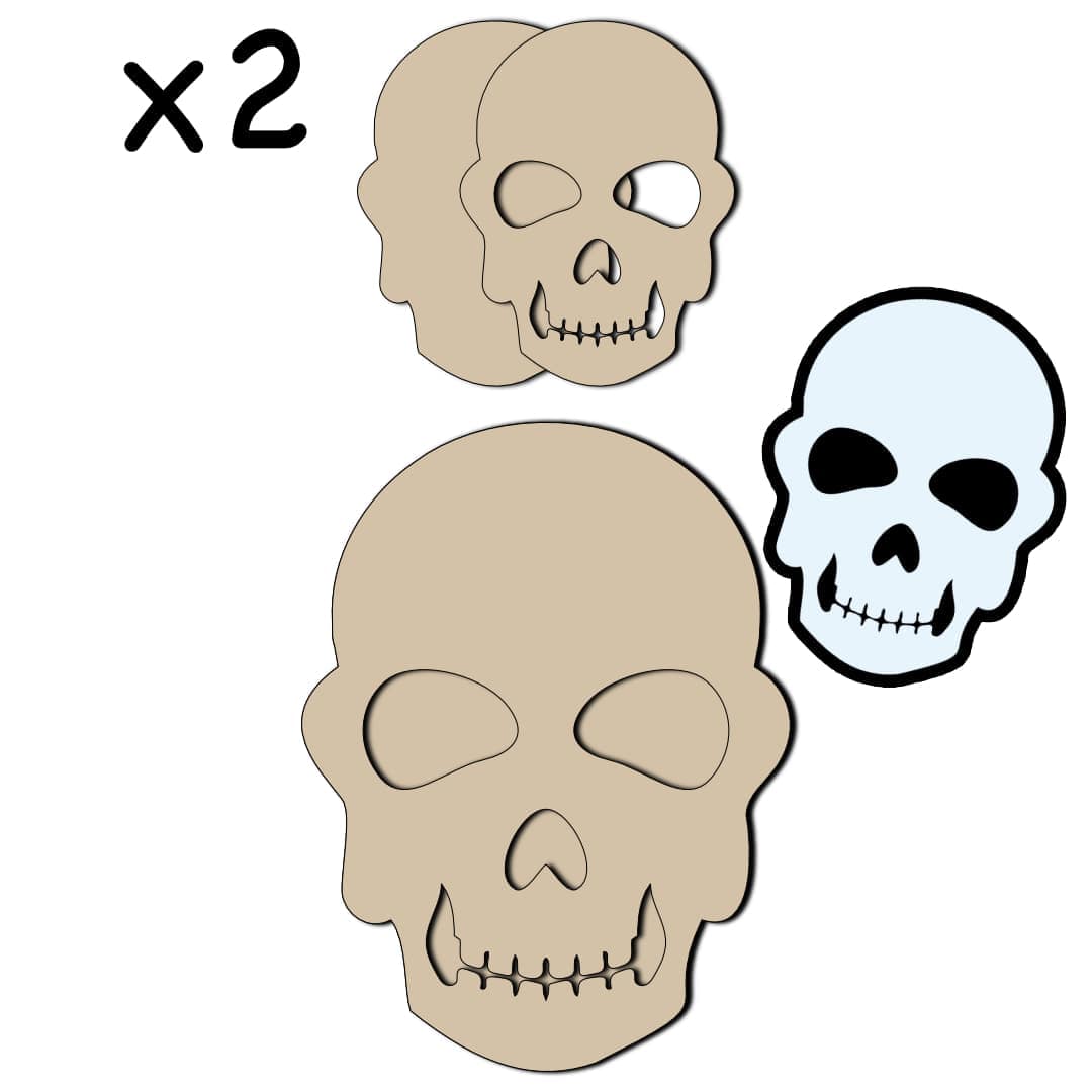 Scheletro Halloween - Kit da Colorare - Fai da te - Oggetti Personalizzati